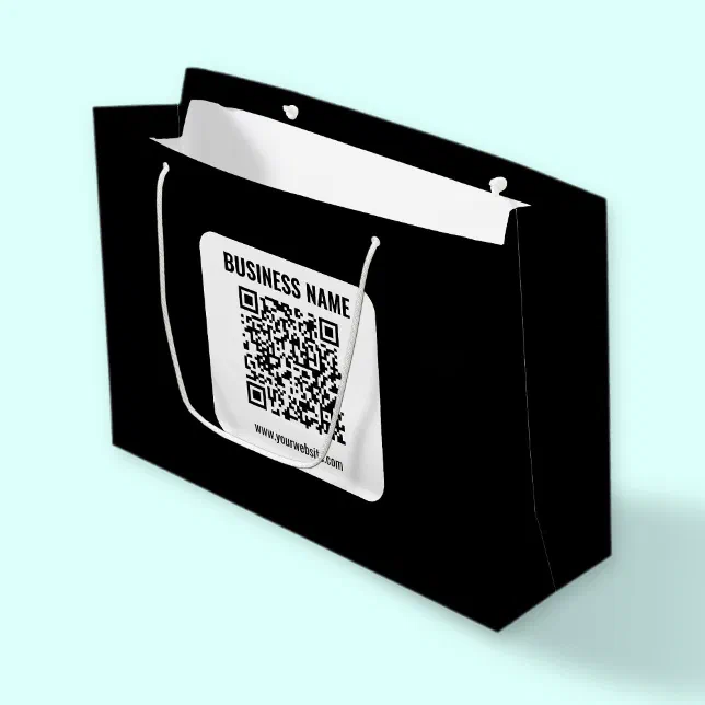 Create Your Own QR Code | Transperant Large Gift Bag | Zazzle