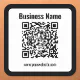 Create Your Own QR Code | Transperant Square Sticker | Zazzle