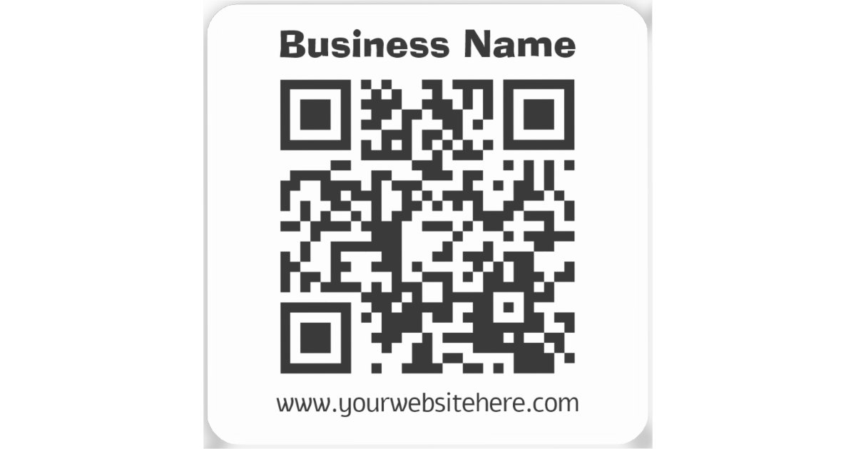 Create Your Own Qr Code Transperant Sticker Zazzle