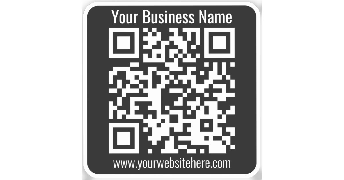 Create Your Own Qr Code Transperant Sticker Zazzle