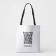 Create Your Own QR Code | Transperant Tote Bag | Zazzle