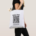 Create Your Own QR Code | Transperant Tote Bag | Zazzle