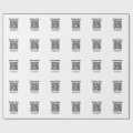 Create Your Own QR Code | Transperant Wrapping Paper | Zazzle