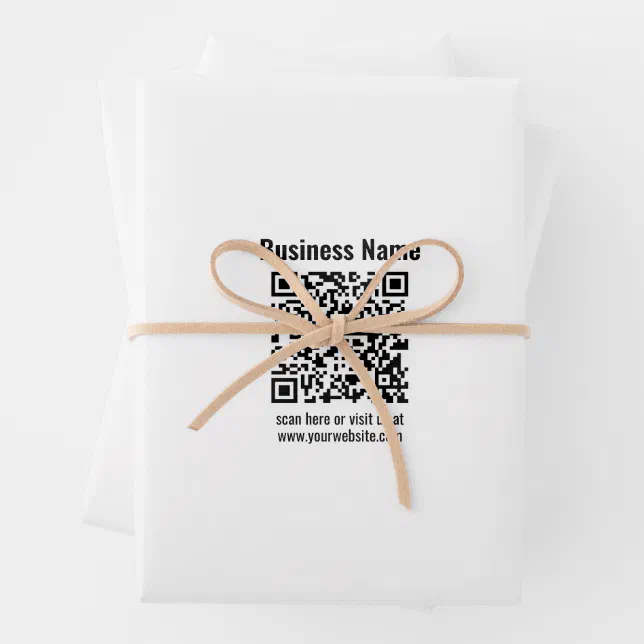 Create Your Own QR Code | Transperant Wrapping Paper Sheets | Zazzle