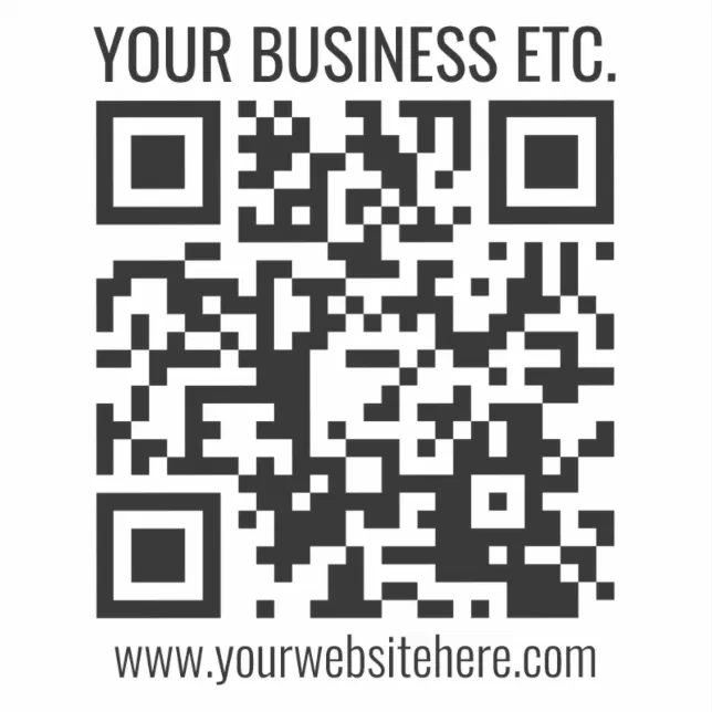 Create Your Own QR Code | White Sticker | Zazzle