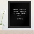 Create Your Own Quote Framed Poster | Zazzle