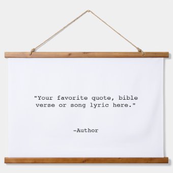 Create Your Own Quote Hanging Tapestry | Zazzle