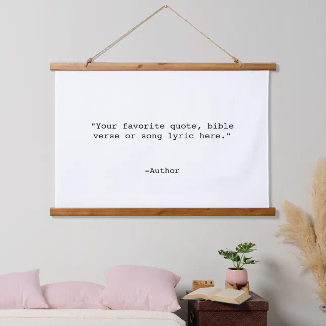 Create Your Own Quote Hanging Tapestry | Zazzle