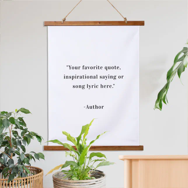 Create Your Own Quote Hanging Tapestry | Zazzle