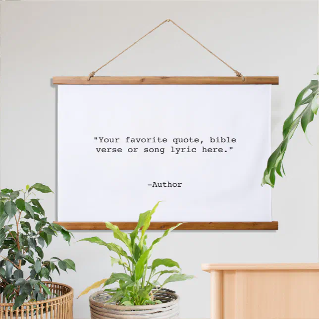 Create Your Own Quote Hanging Tapestry | Zazzle