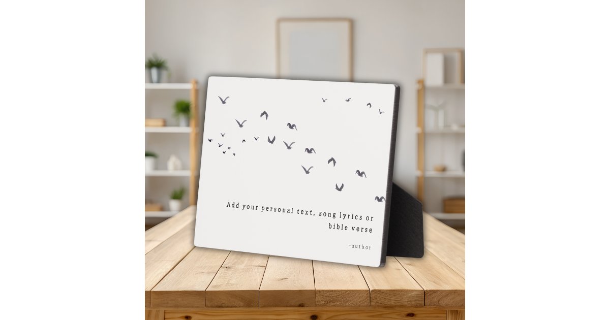 Create Your Own Quote Inspirational Nature Plaque | Zazzle