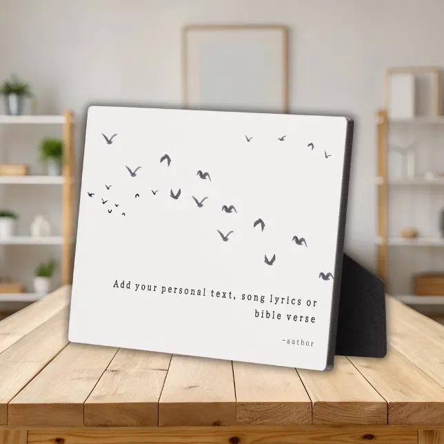 Create Your Own Quote Inspirational Nature Plaque | Zazzle