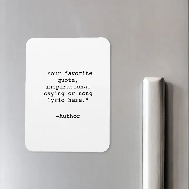 Create Your Own Quote Magnet | Zazzle