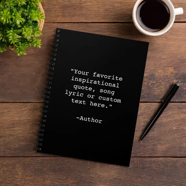 Create Your Own Quote Notebook | Zazzle