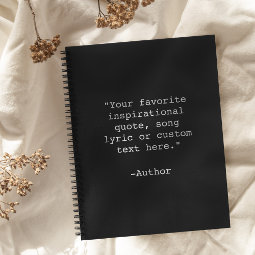Create Your Own Quote Notebook | Zazzle