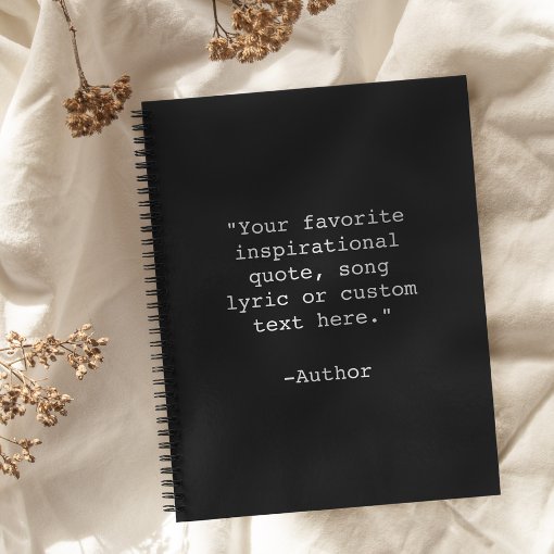 Create Your Own Quote Notebook | Zazzle