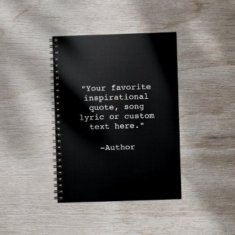 Create Your Own Quote Notebook | Zazzle