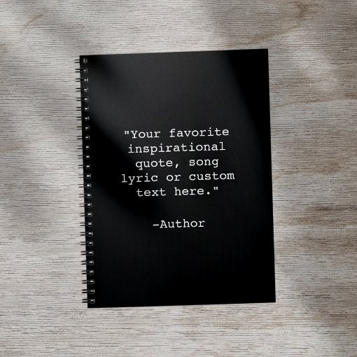 Create Your Own Quote Notebook | Zazzle