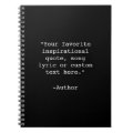 Create Your Own Quote Notebook | Zazzle