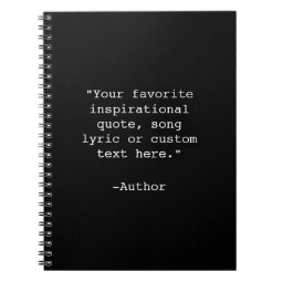 Create Your Own Quote Notebook | Zazzle