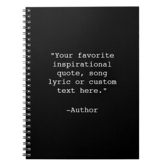 Create Your Own Quote Notebook | Zazzle