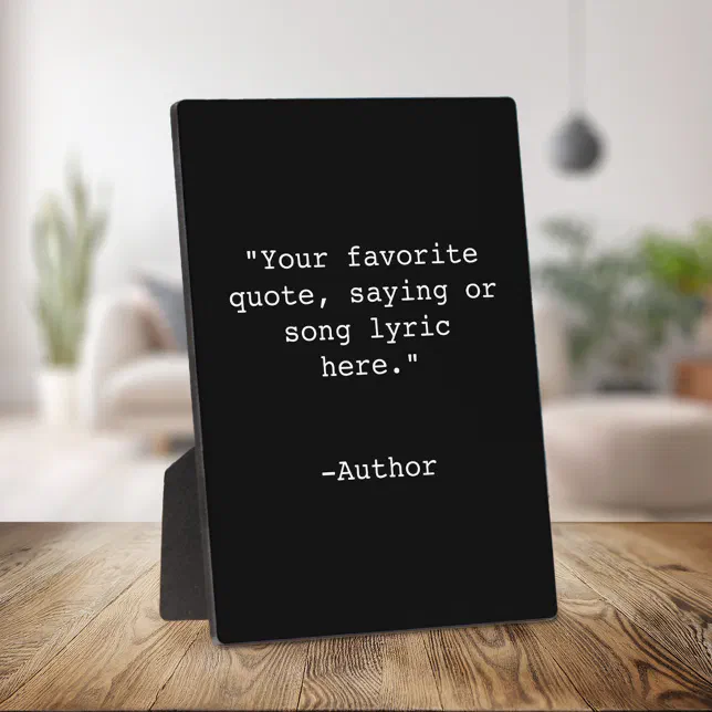 Create Your Own Quote Plaque | Zazzle