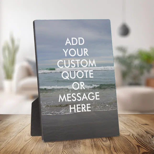 Create Your Own Quote Plaque | Zazzle