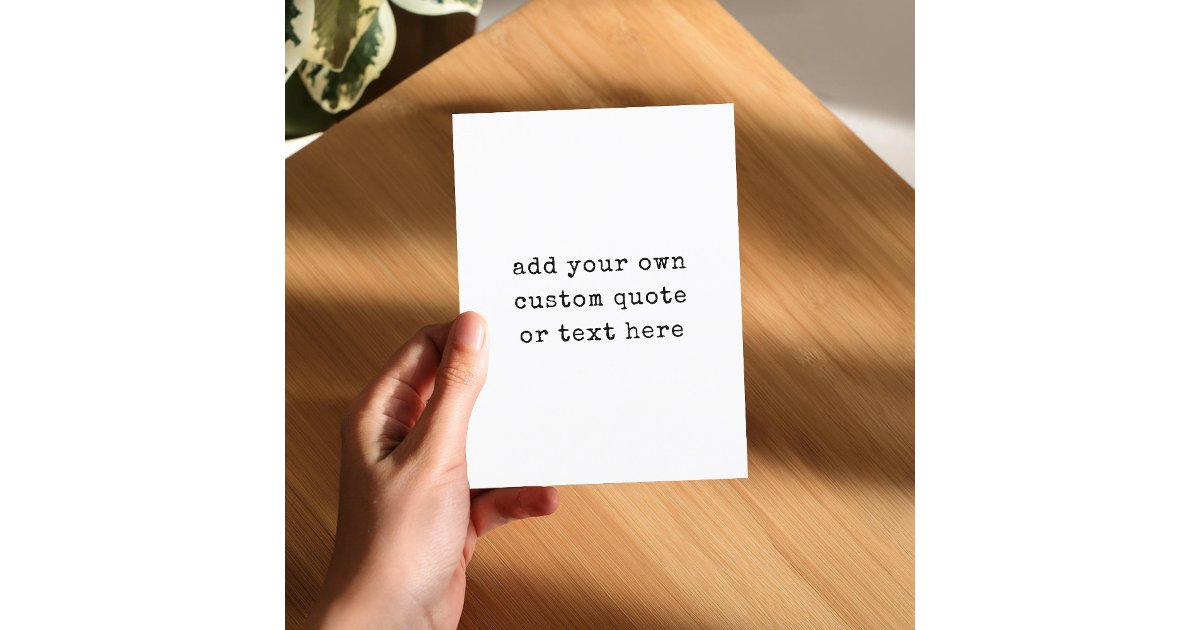 Create Your Own Quote Postcard | Zazzle