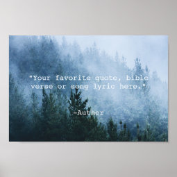 Create Your Own Quote Poster | Zazzle