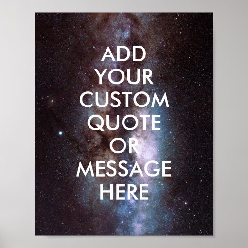 Create Your Own Quote Poster | Zazzle