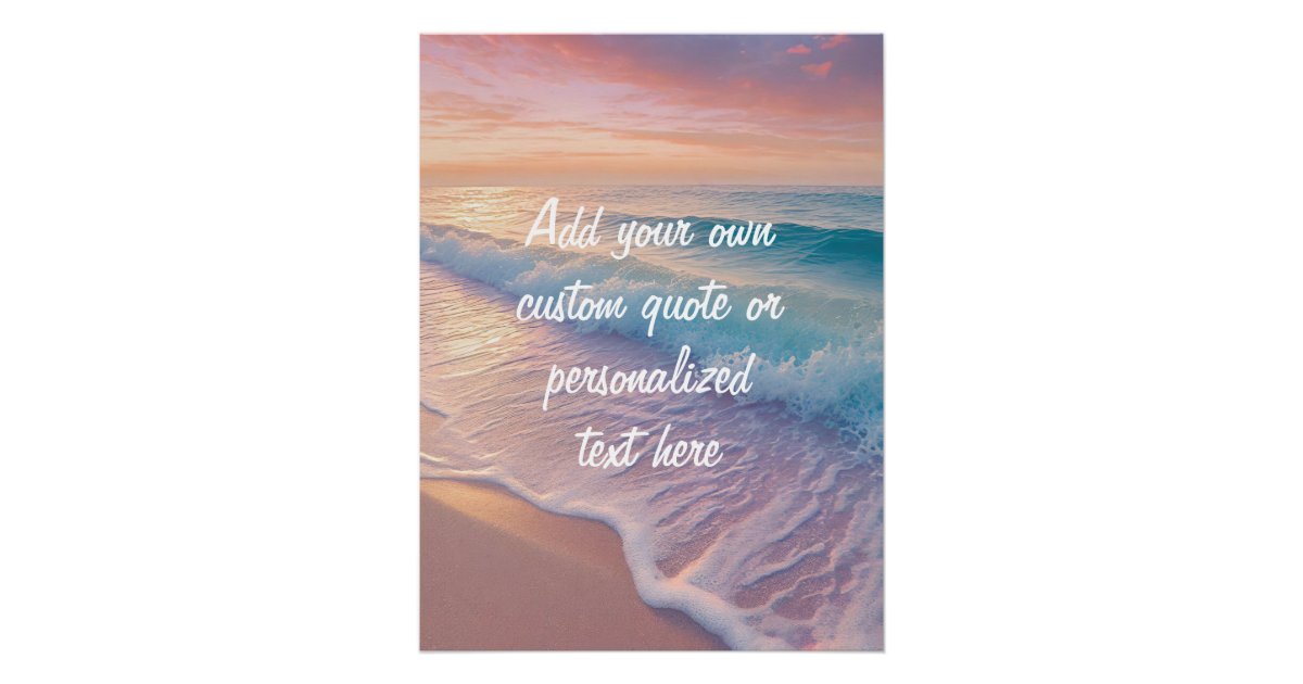 Create Your Own Quote Poster | Zazzle