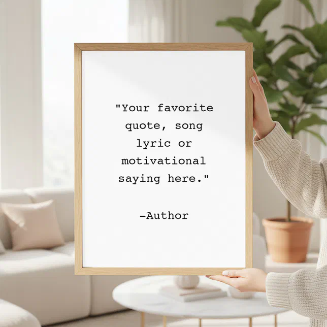 Create Your Own Quote Poster | Zazzle