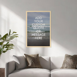 Create your own quote poster | Zazzle