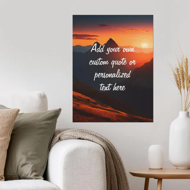 Create Your Own Quote Poster | Zazzle