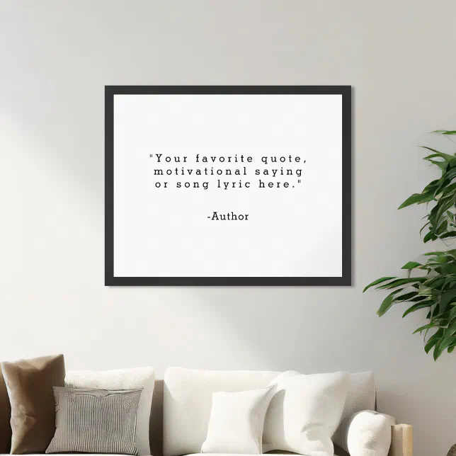 Create Your Own Quote Poster | Zazzle