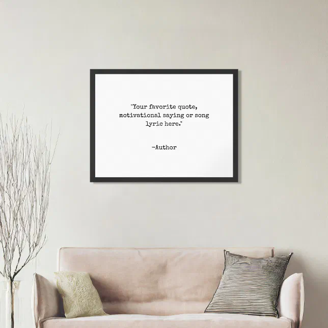 Create Your Own Quote Poster | Zazzle