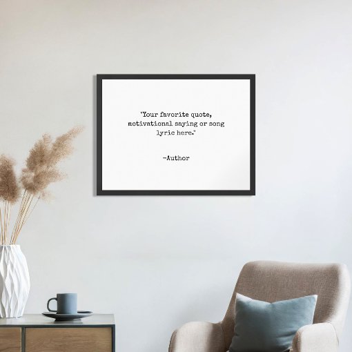 Create Your Own Quote Poster | Zazzle