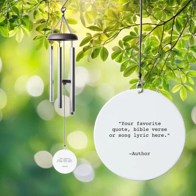 Create Your Own Quote Wind Chime | Zazzle