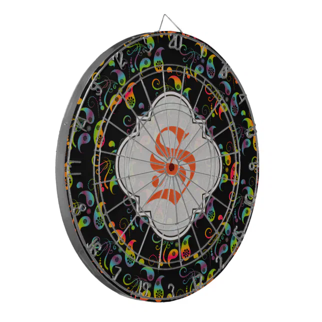 Create Your Own Rainbow Paisley Dart Board | Zazzle