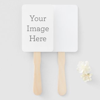 Create Your Own Rectangle Hand Fans | Zazzle