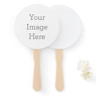 Create Your Own Rectangle Hand Fans | Zazzle