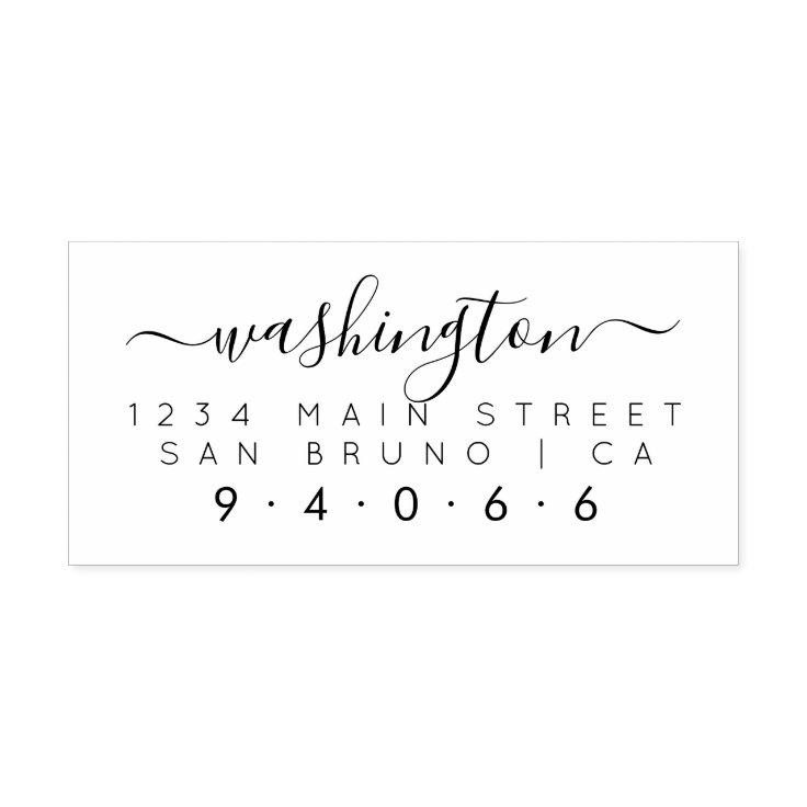 Create Your Own Rectangular Family Return Address Self-inking Stamp ...