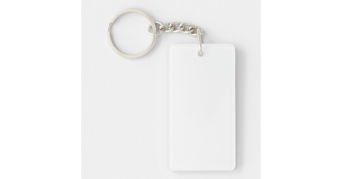 Create Your Own Rectangular Keychain Personalized | Zazzle