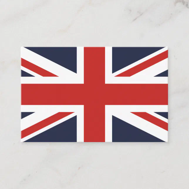 Create Your Own Red Union Jack Business Card | Zazzle