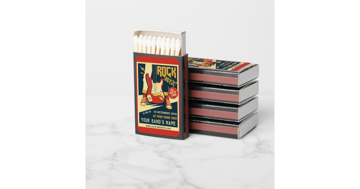 Create your own Retro Rock Music Matchboxes | Zazzle