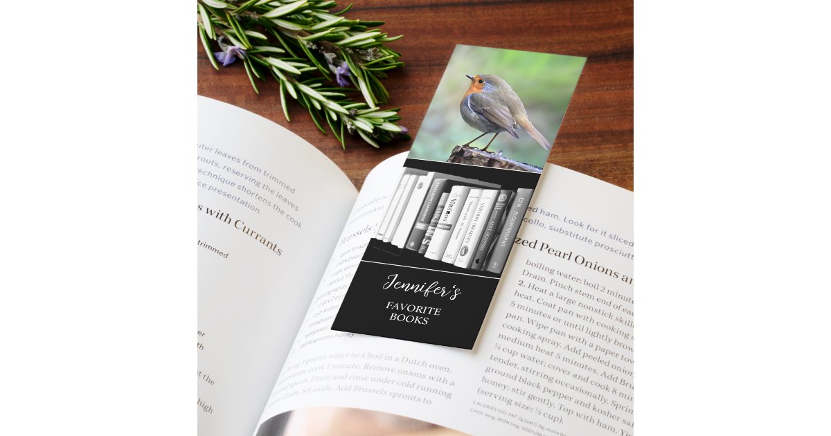 Create your own Robin bird personal Bookmarks | Zazzle
