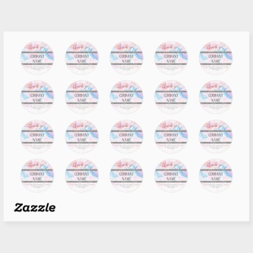 Create Your Own Rose gold Round business label | Zazzle