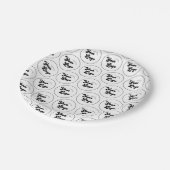 Create Your Own Round Logo Pattern Business Party Paper Plates | Zazzle