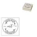 Create Your Own Round monogram initials Rubber Stamp | Zazzle