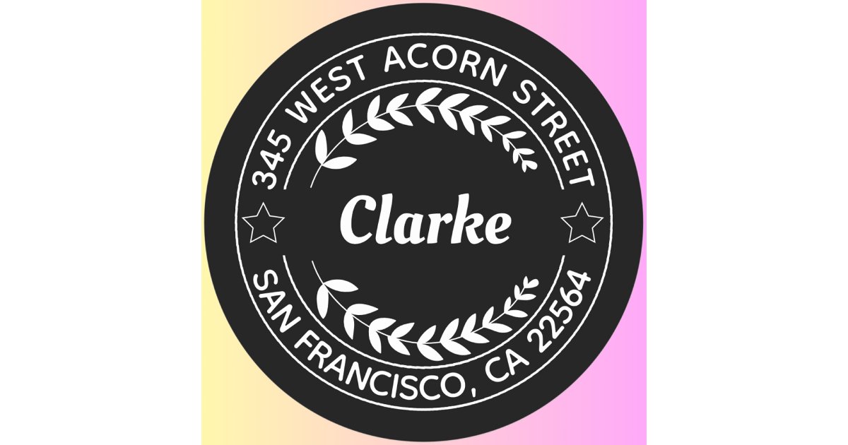 Create Your Own Round Return Address Classic Round Sticker | Zazzle
